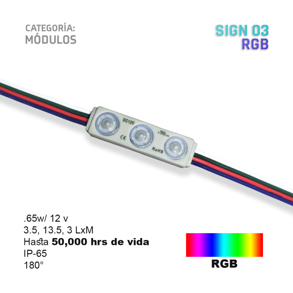Módulo LED Sign 03 RGB - Signalux